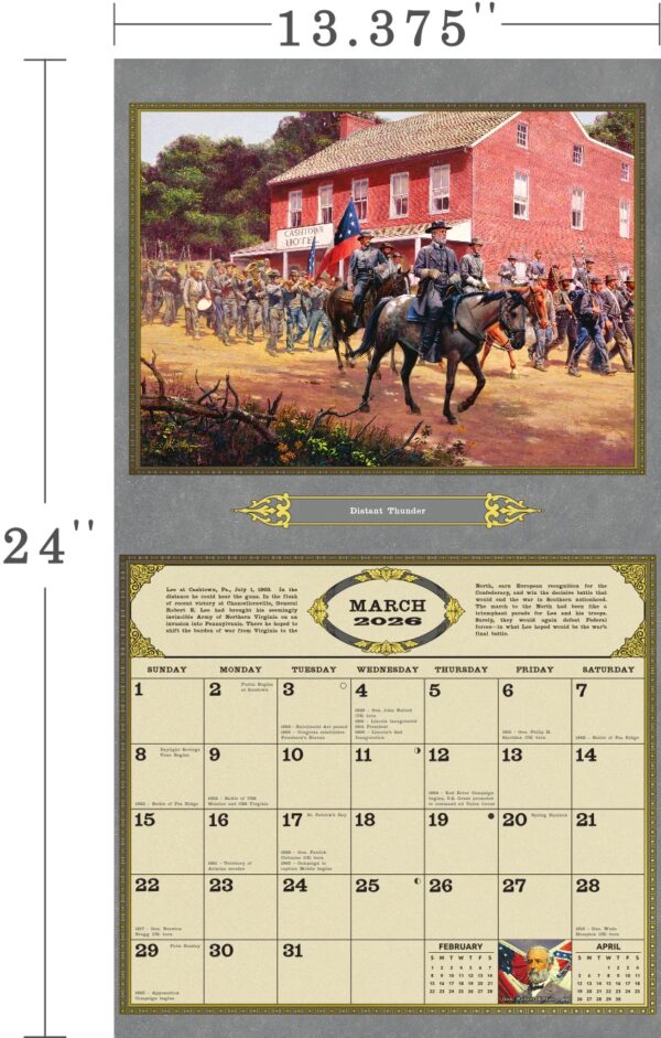 The 2026 Mort Künstler Civil War Calendar – Gray - Heartfelt History™