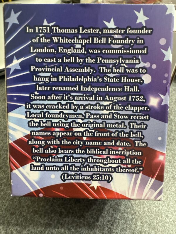 Liberty Bell Replica – 250th Box - Heartfelt History™